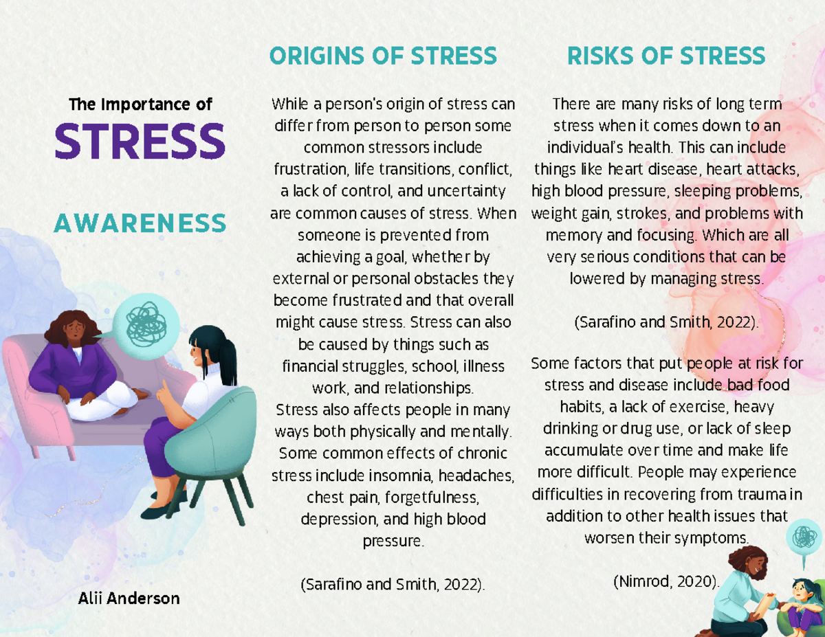 Stress activity - The Importance of STRESS ORIGINS OF STRESS RISKS OF ...