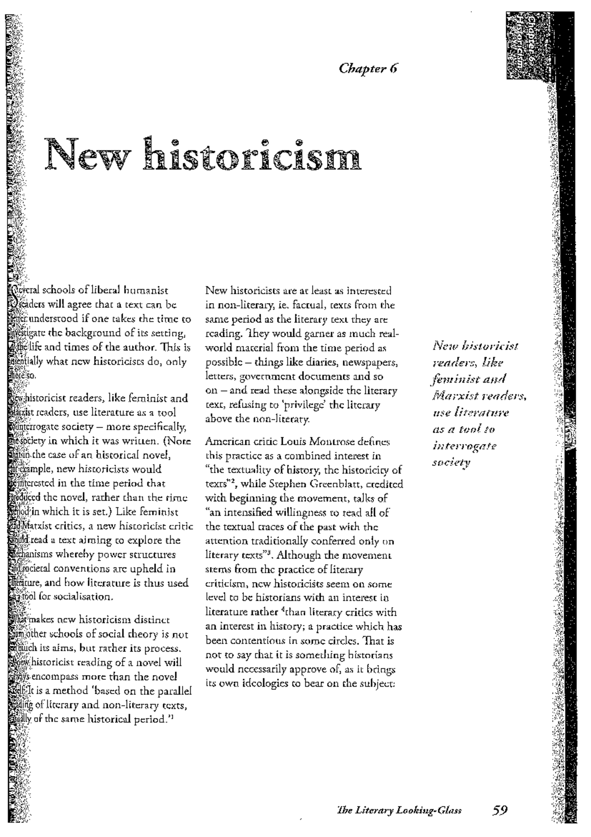 New Historicism outline - English - Studocu