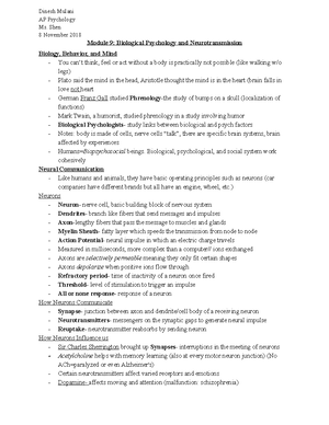 The Neuron and The Nervous System - The Neuron and The Nervous System ...