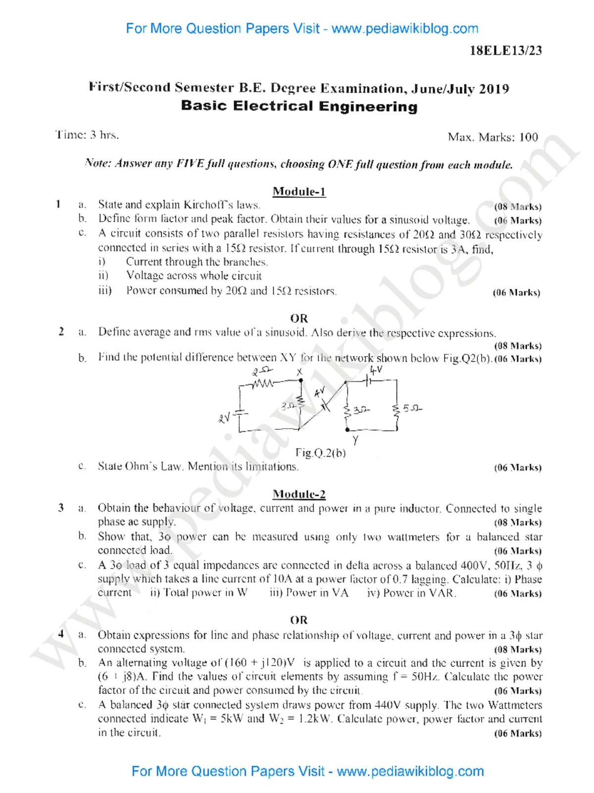 MATRERIAL OF BASIC ELECTRICAL NOTES - Basic Electrical Engineering ...