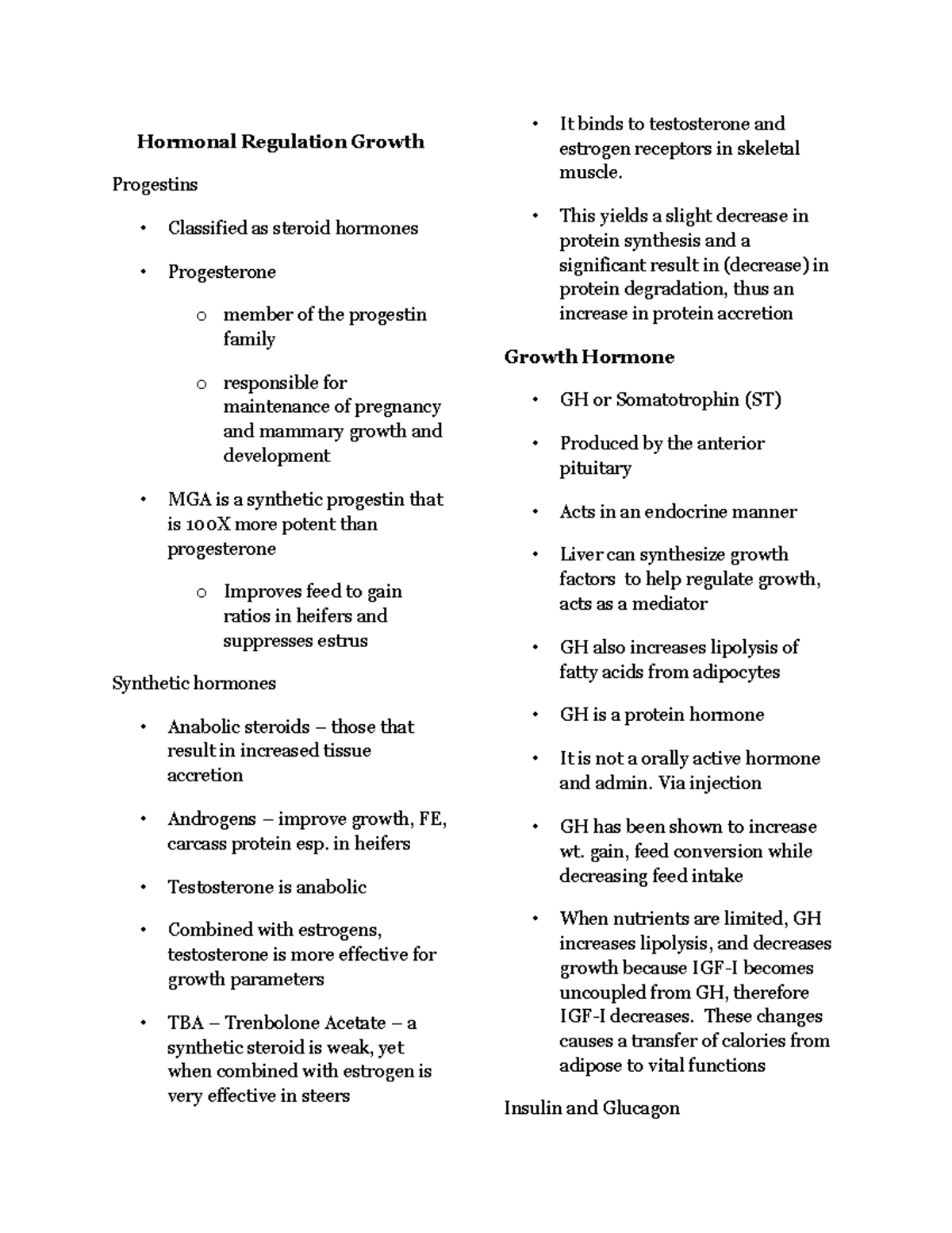 Hormonal Regulation Growth - Hormonal Regulation Growth Progestins Classified as steroid ...