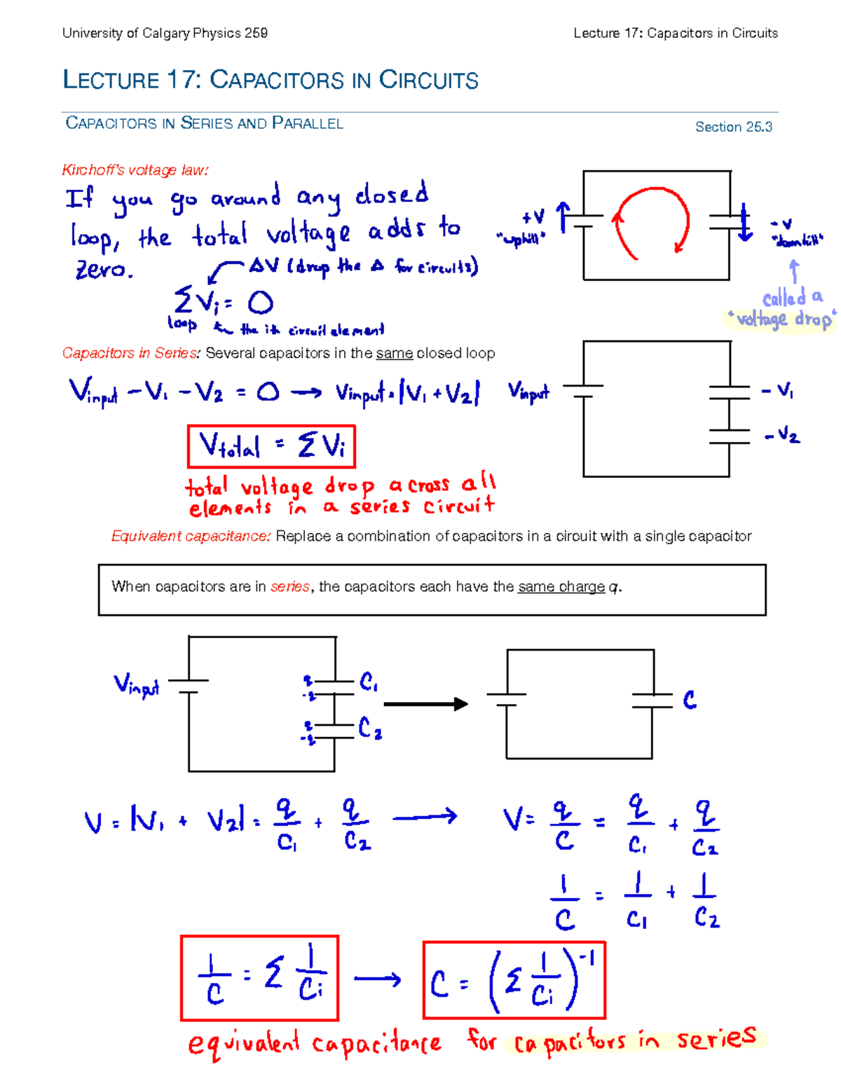 Lecture 17 filledin - notes - University of Calgary Physics 259 Lecture ...