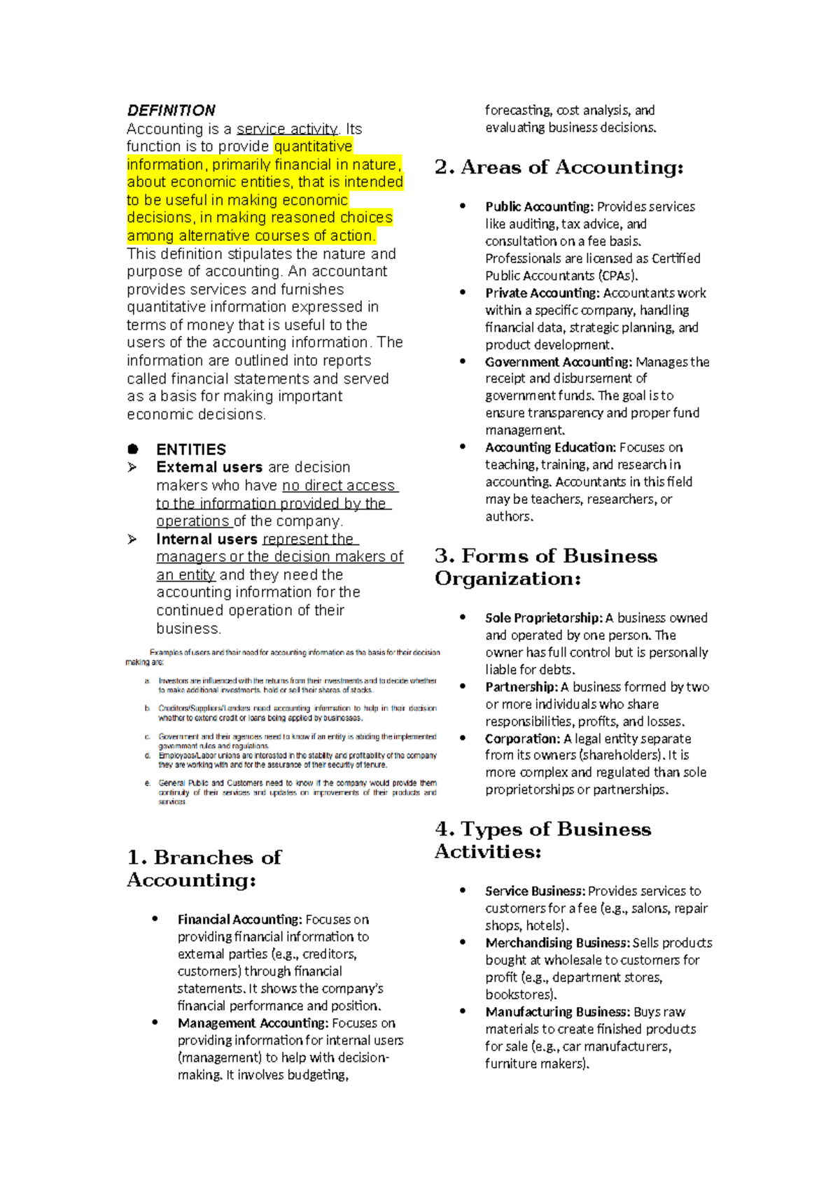 Definition-AJE - Definition - AJE - DEFINITION Accounting is a service ...