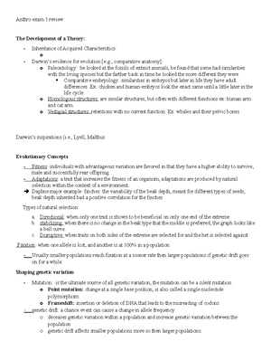 Lecture 17 notes - Anthro 102: Primate Origins Cenozoic Era: Age of ...