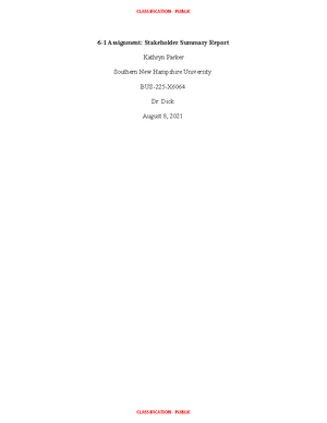 BUS 225 Project Two - Please use this as a guide. Do not directly copy ...