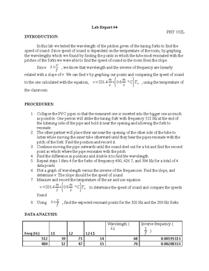 Lab-Report-7-Linear-Expansion - Lab #7 Linear Expansion PHY 132L ...