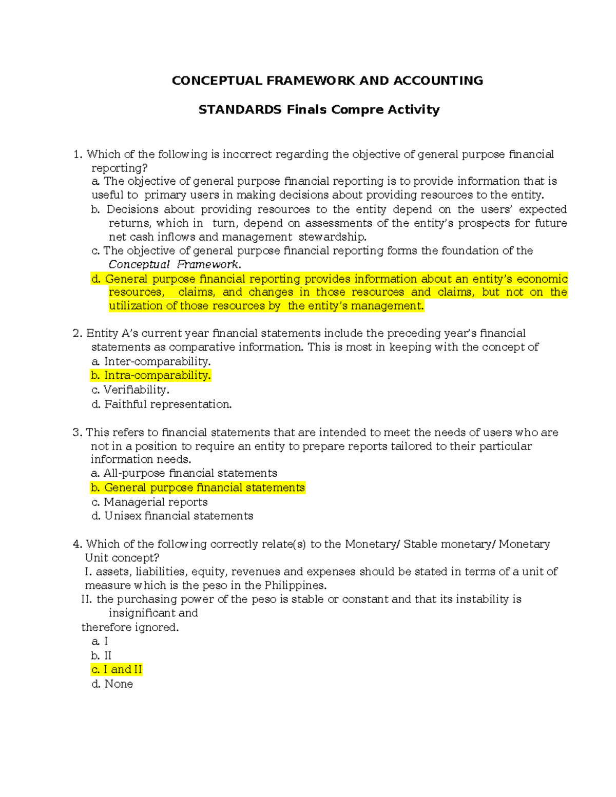 Finals Comprehensive Activity - CONCEPTUAL FRAMEWORK AND ACCOUNTING ...