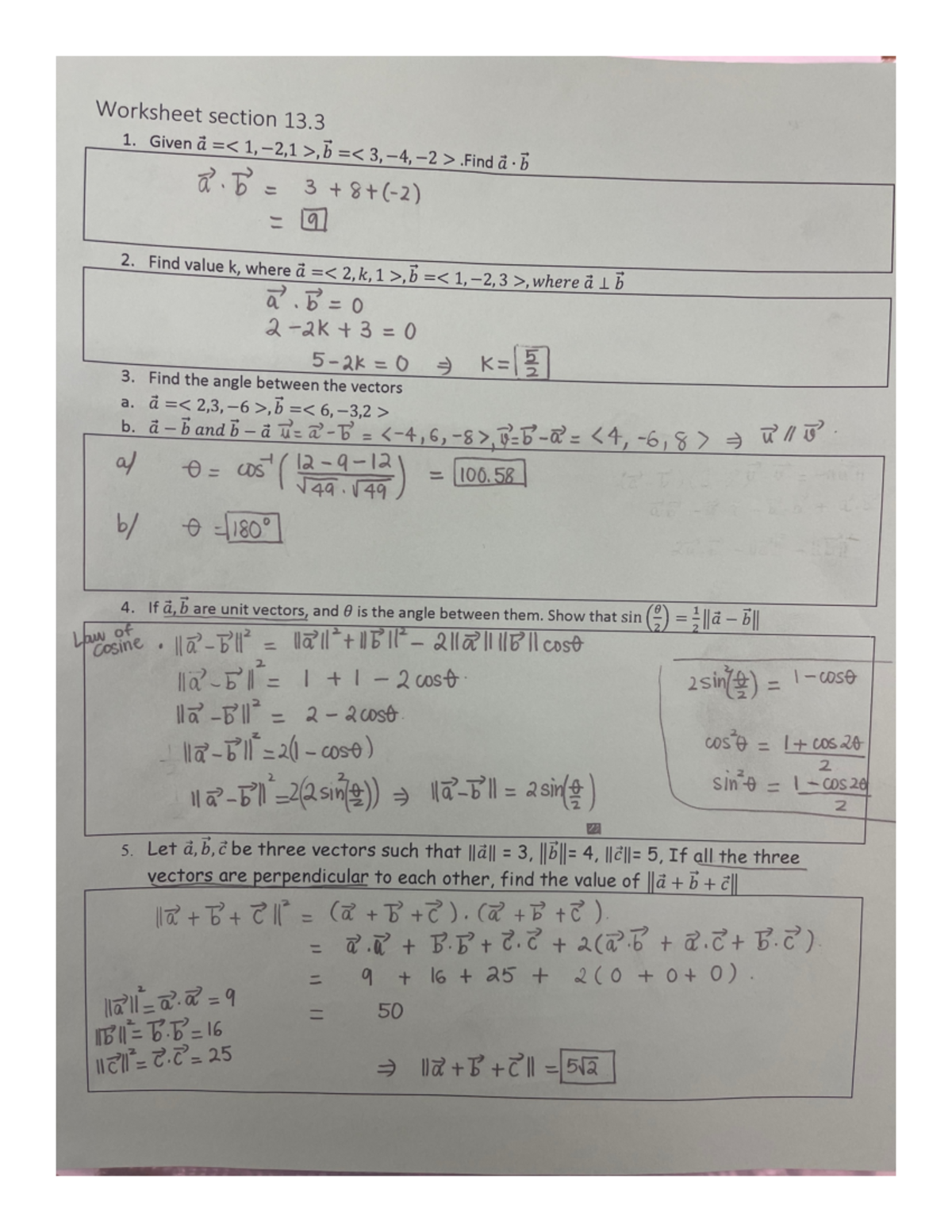 Worksheets, Exam 1 practice keys - MATH-103 - Studocu