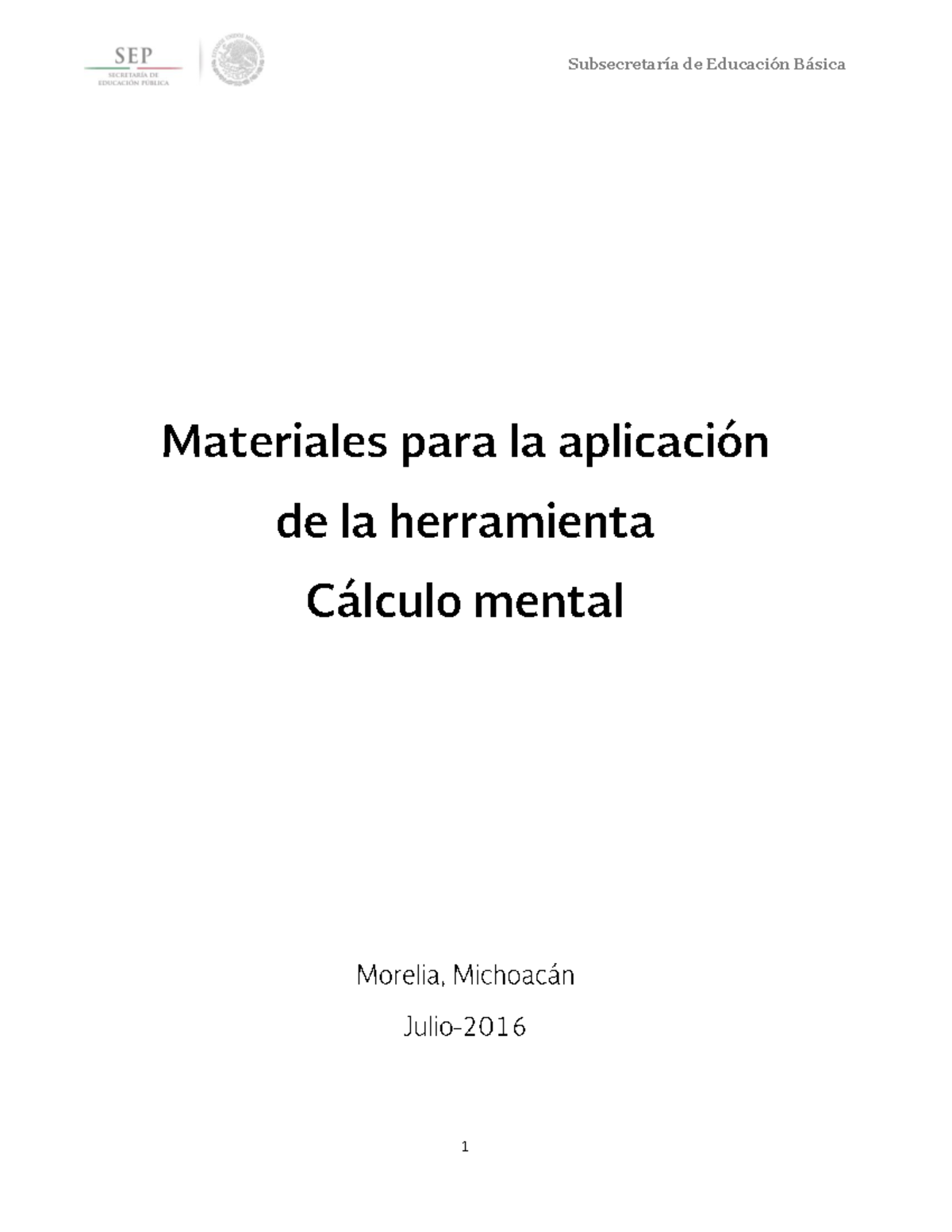 Materiales Cálculo mental - C·lculo mental N ̇m. Preguntas R = Registro por alumno ####### A B C ...