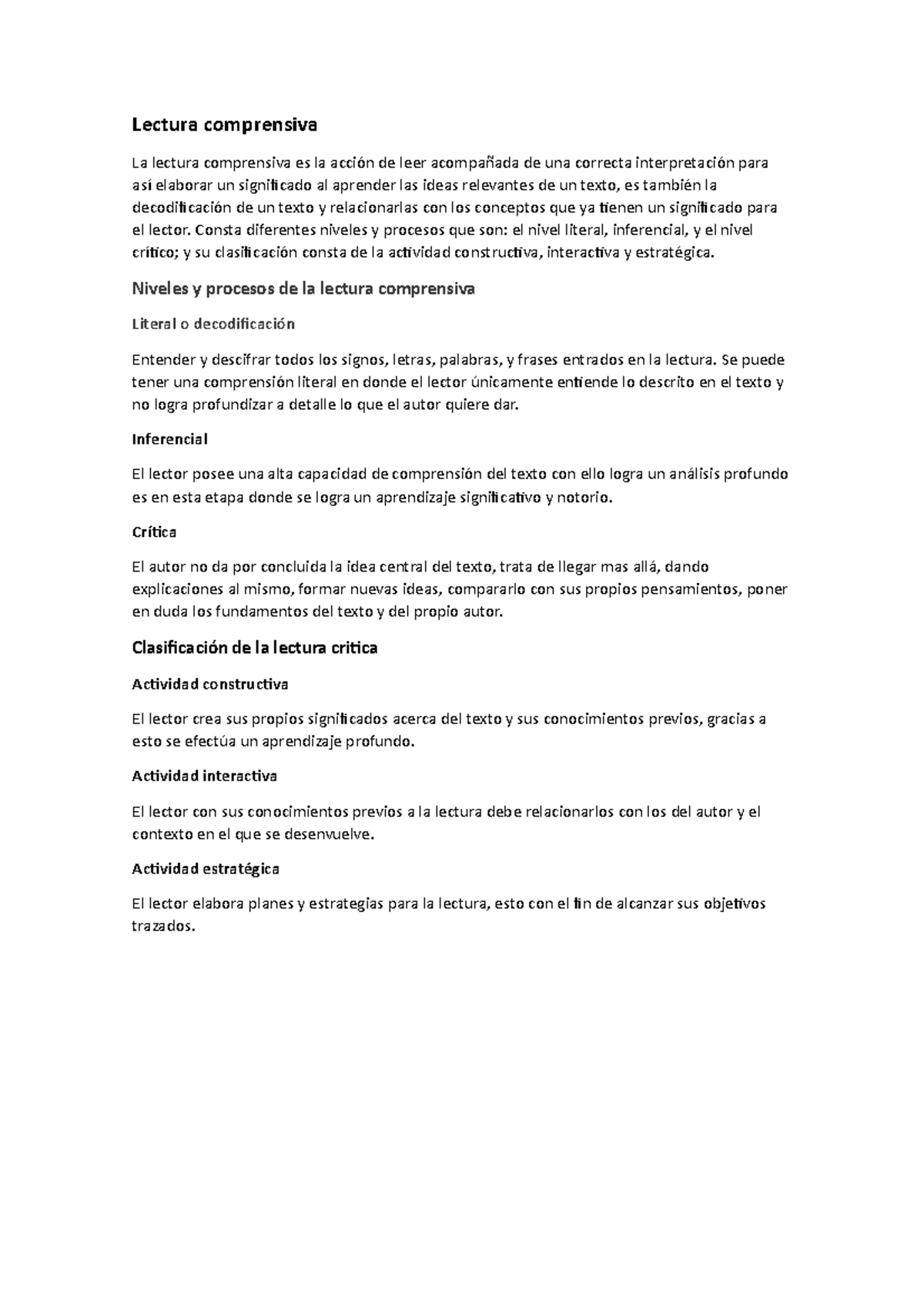 Lectura comprensiva de textos - comunicaciones - Studocu