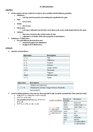2020 S1 Assignment - FIT1045 Algorithms and programming in Python, S1- Programming Assignment ...