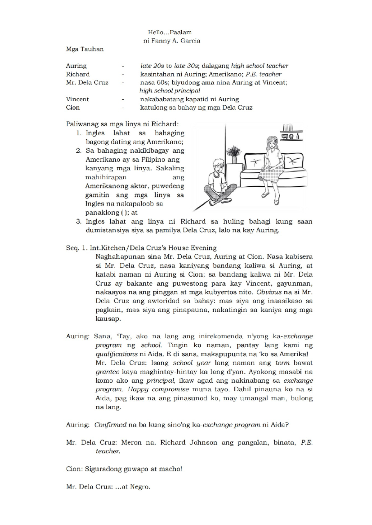 Hello…Paalam - Scrip - Bachelor of Secondary Education - Studocu
