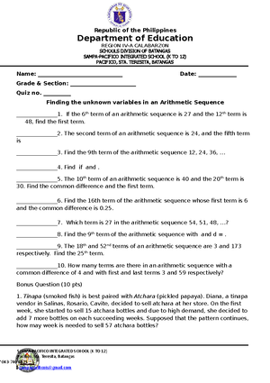 Module 2 - Searching for Patterns, Sequence and Series - (Effective Alternative Secondary - Studocu