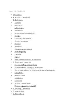 Isdgp ( Isdgp) - International Standard Demand Guarantee Practice for ...