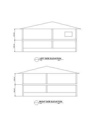 Final Side Elevation - Steel and Timber Design - LEFT SIDE ELEVATION ...