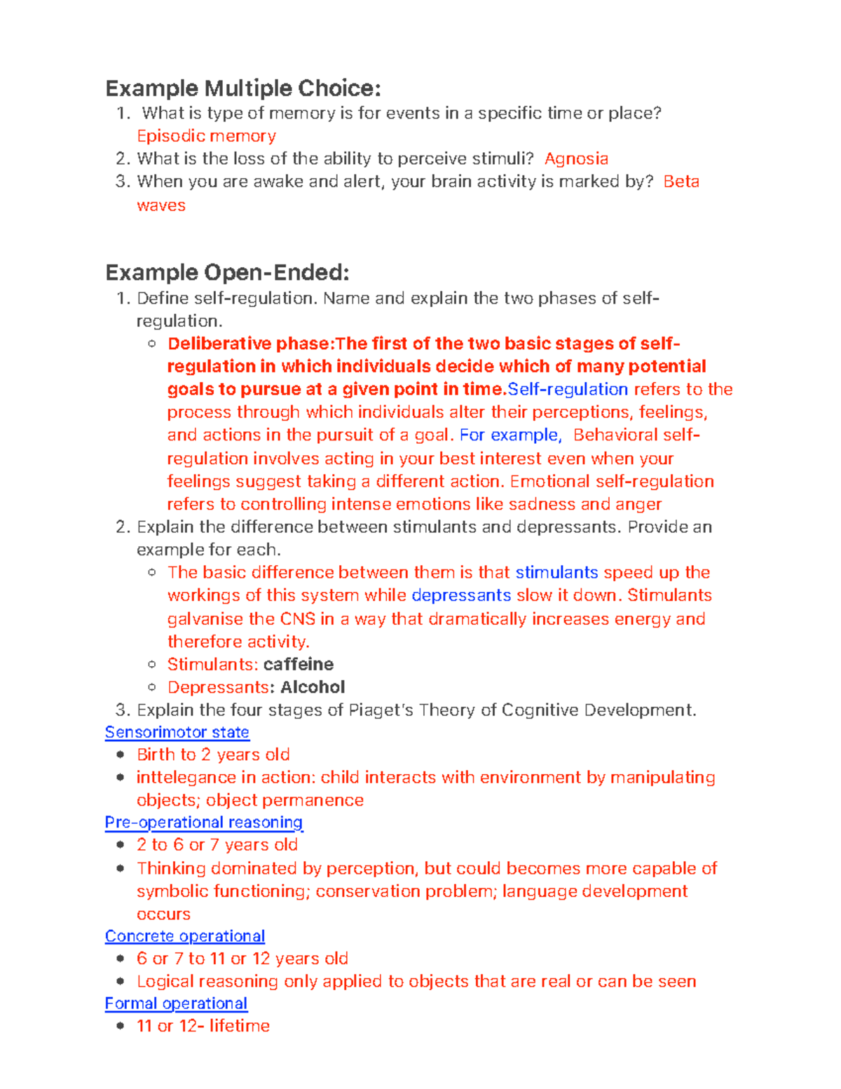 Updated Example Multiple Choice: - 1. 2. 3. 1. ï 2. ï ï ï 3. ï ï ï ï ï ...