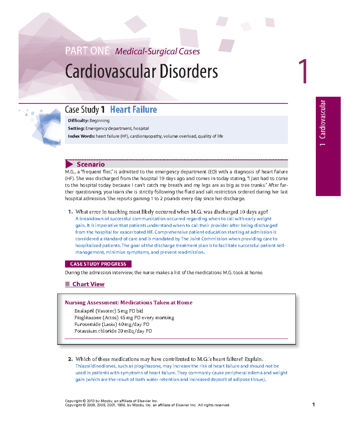 Cardiac Nclex Points Overview 121212 - Copyright © 2013 by Mosby, an ...