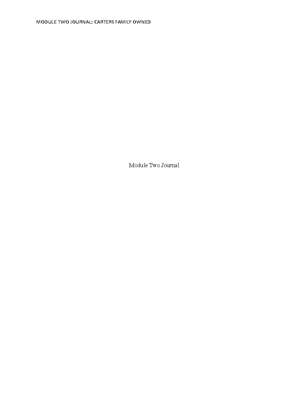 2-2 Harvard Business Review Simulation and Journal - MODULE TWO JOURNAL ...