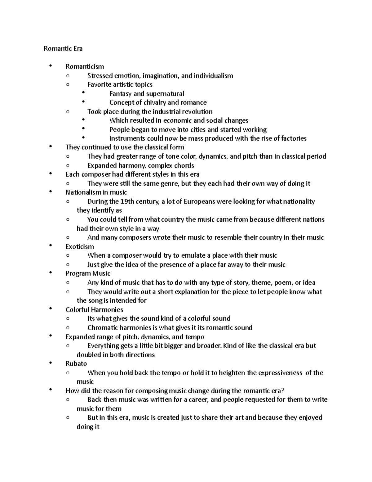 Romantic Era - Romantic Era Romanticism o Stressed emotion, imagination ...