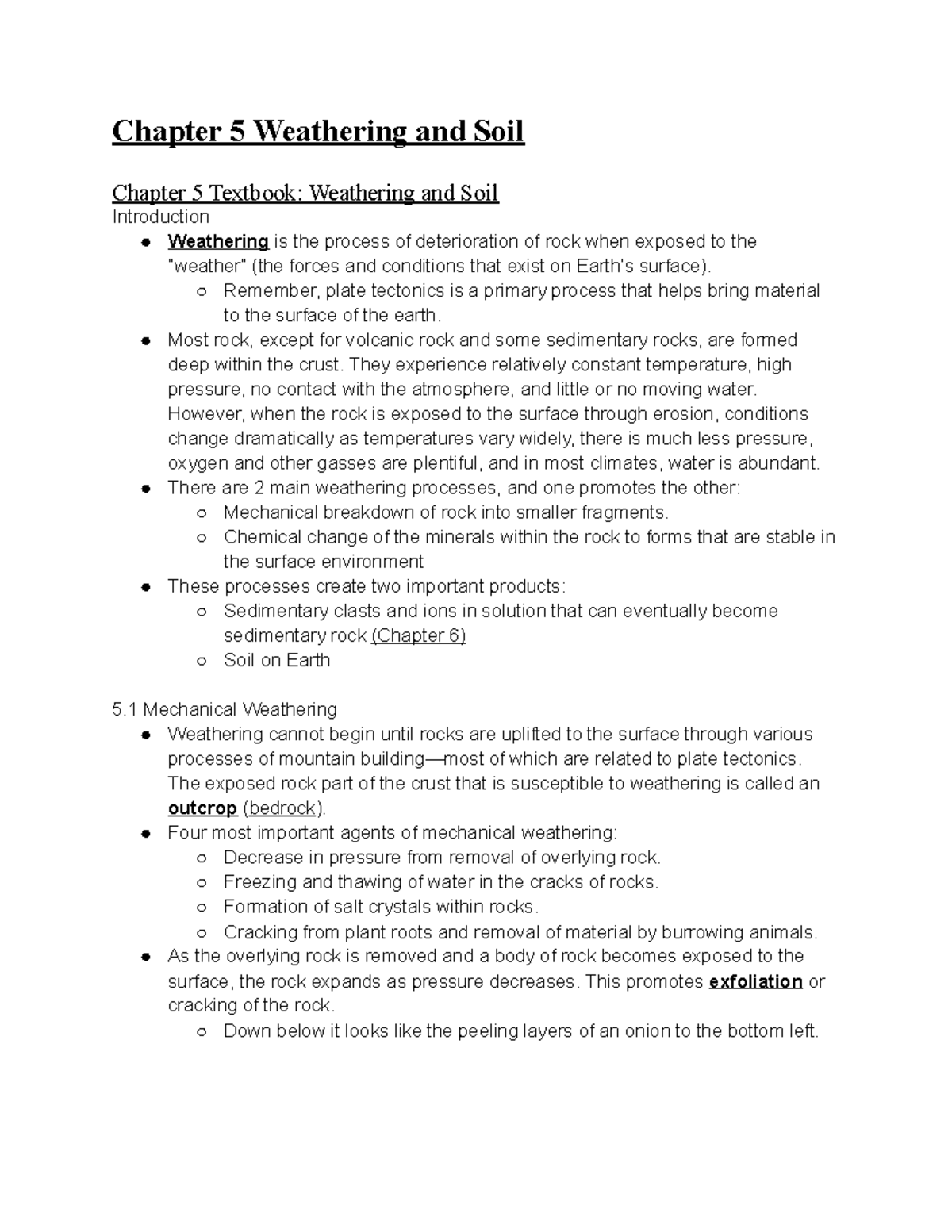 GEO 102 Chapter 5 Weathering And Soil Chapter 5 Weathering And geo-102-chapter-5-weathering-and-soil-chapter-5-weathering-and