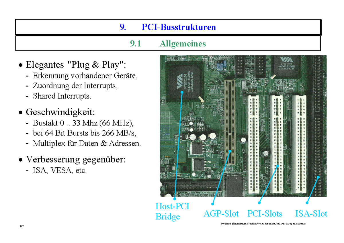 SP1 K08 PCI SS2007 - Rechnernetze - Systemprogrammierung I, Sommer 2007, © Informatik, Uni - Studocu