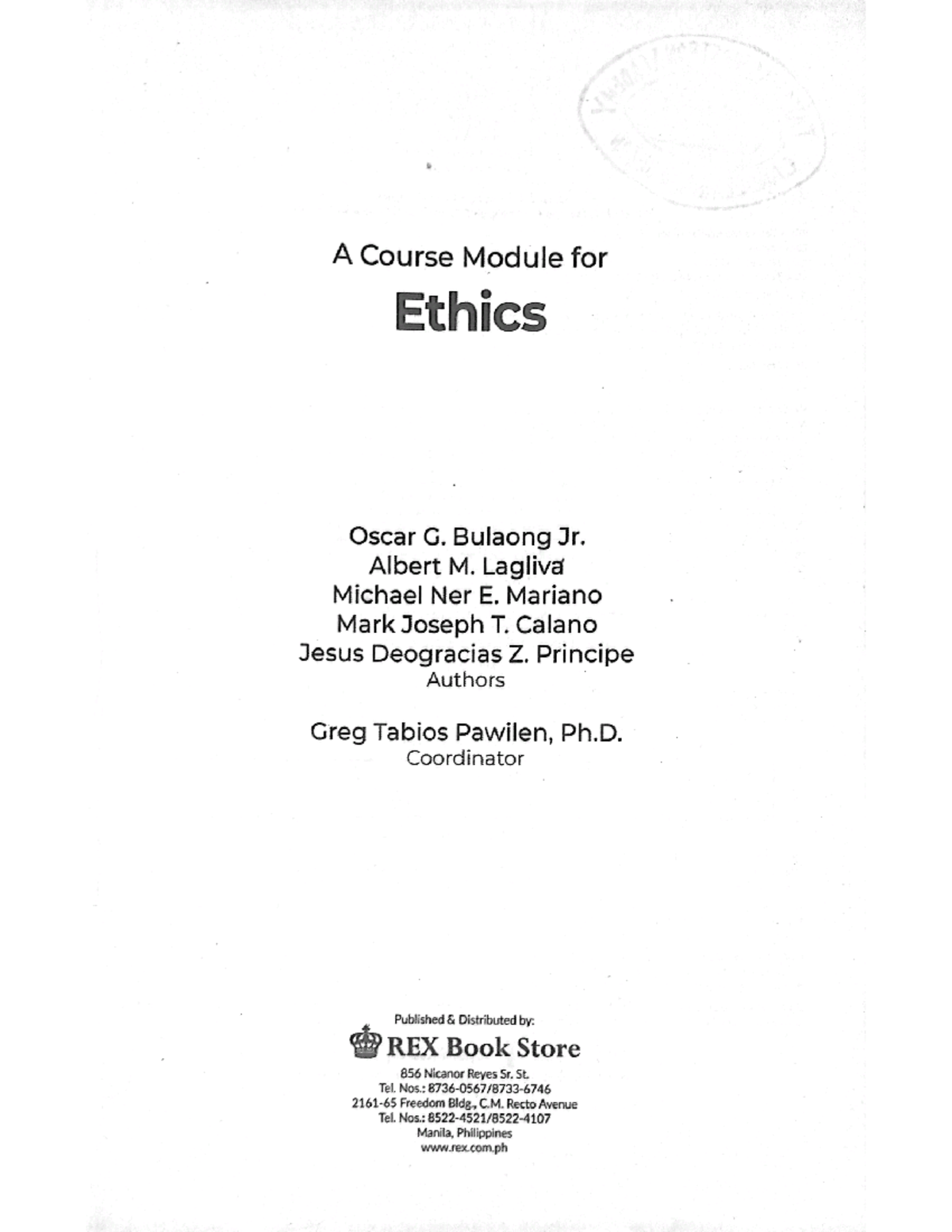 Ethics Page 1-92 - hand outs - Business Process - Studocu