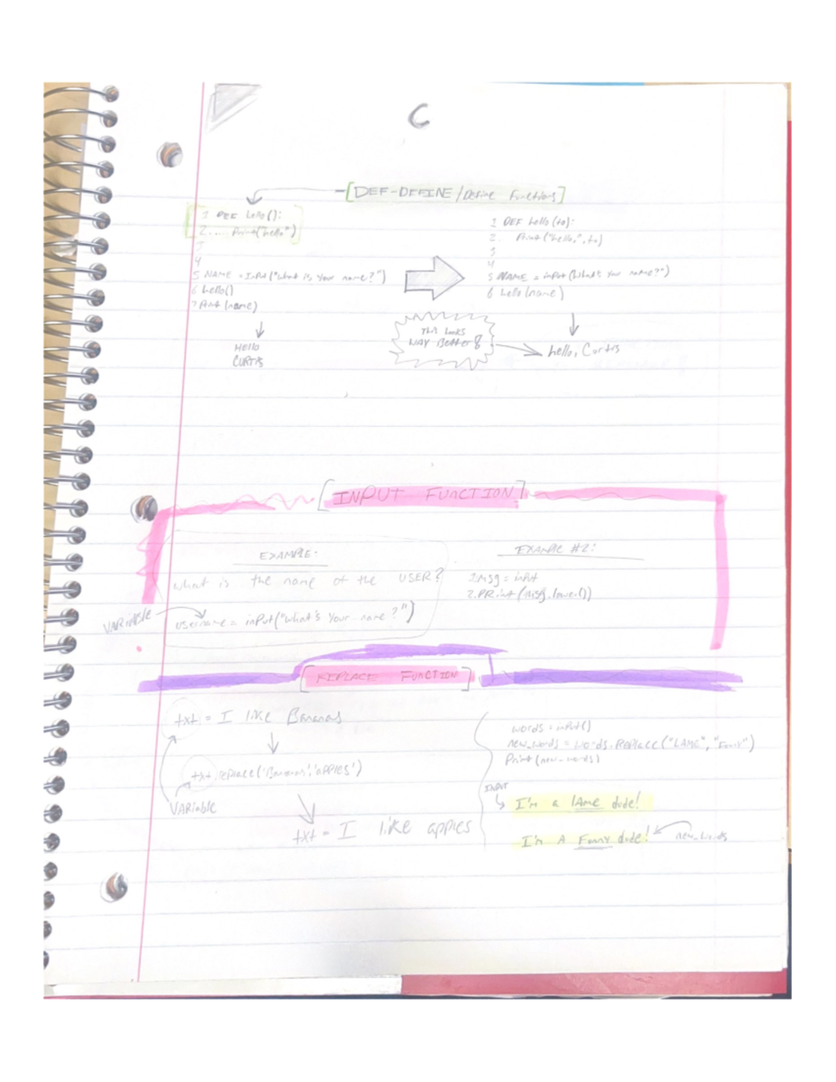 KEY Functions - CS 101 - Studocu