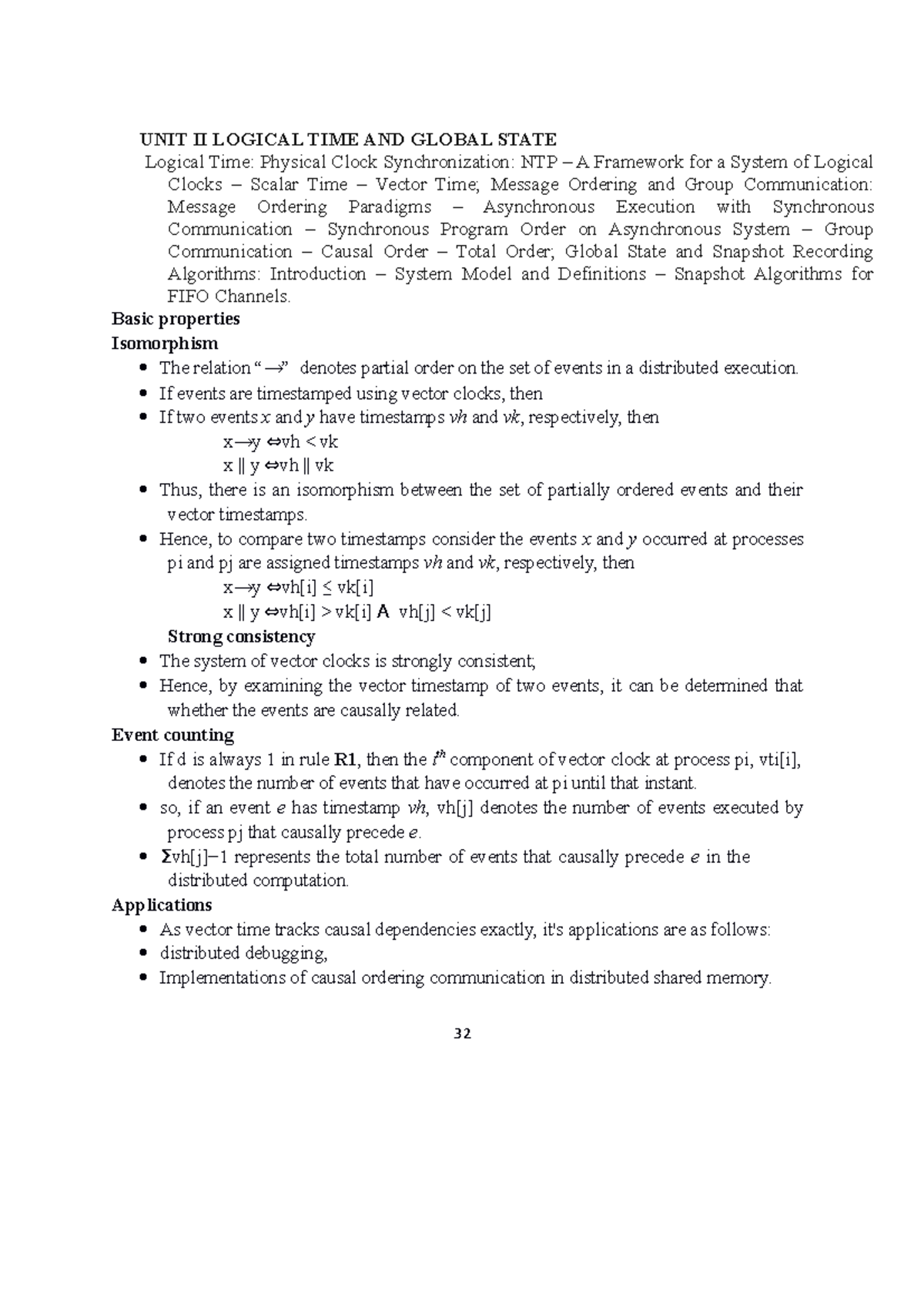 DS UNIT2 Rejinpaul - notes - UNIT II LOGICAL TIME AND GLOBAL STATE ...