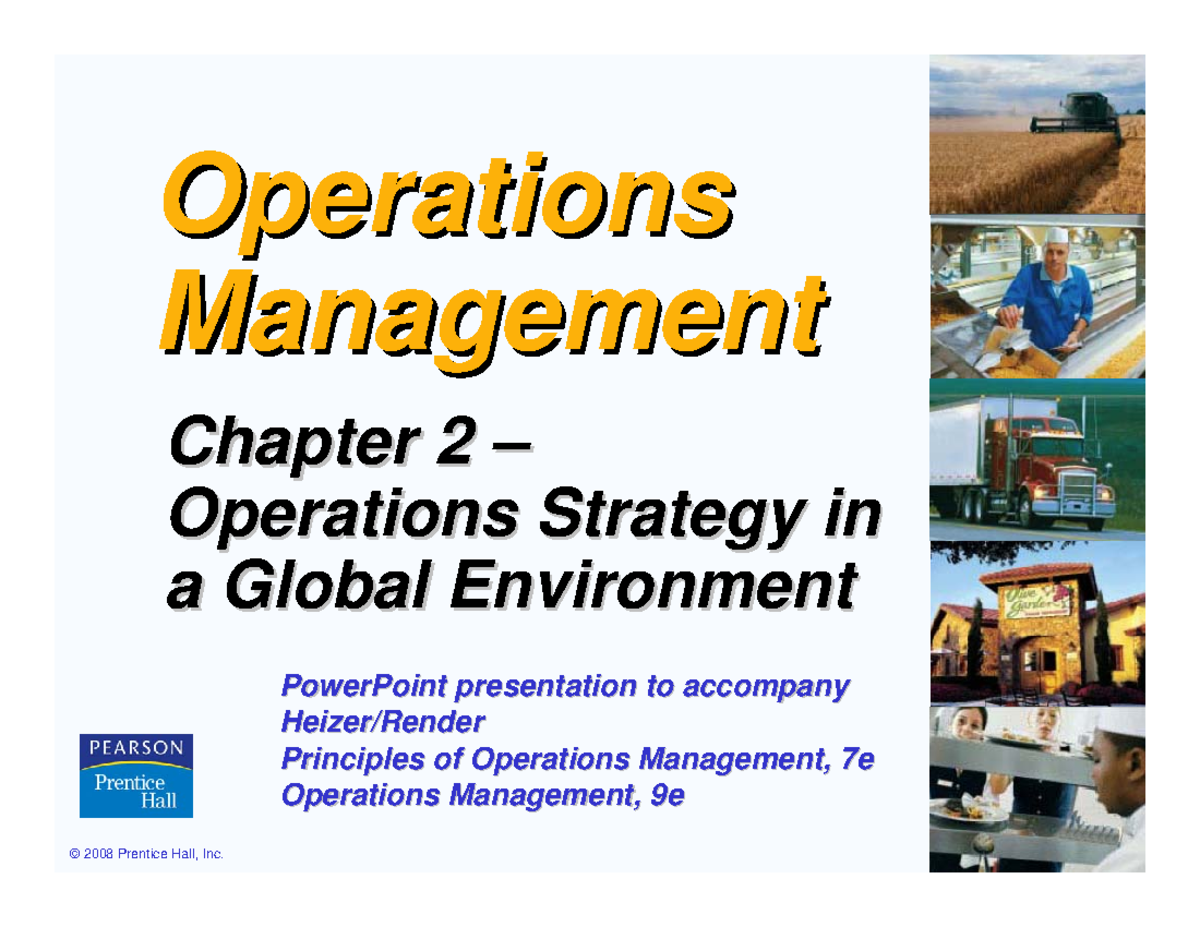 Heizer 9 ch2 f2 - Anonymous - Operations Management Operations ...