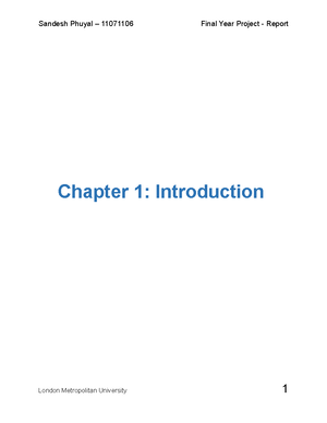 Final Year Report - Module Code & Module Title CS6P05NI Final Year ...