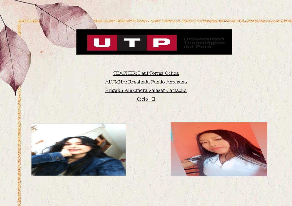 (AC-S17) Week 17 - TEACHER: Paul Torres Ochoa ALUMNA: Rosalinda Panllo ...