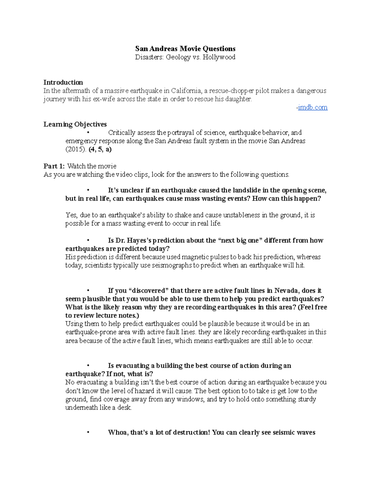 MQ San Andreas - .kjbkvjvuy - San Andreas Movie Questions Disasters ...