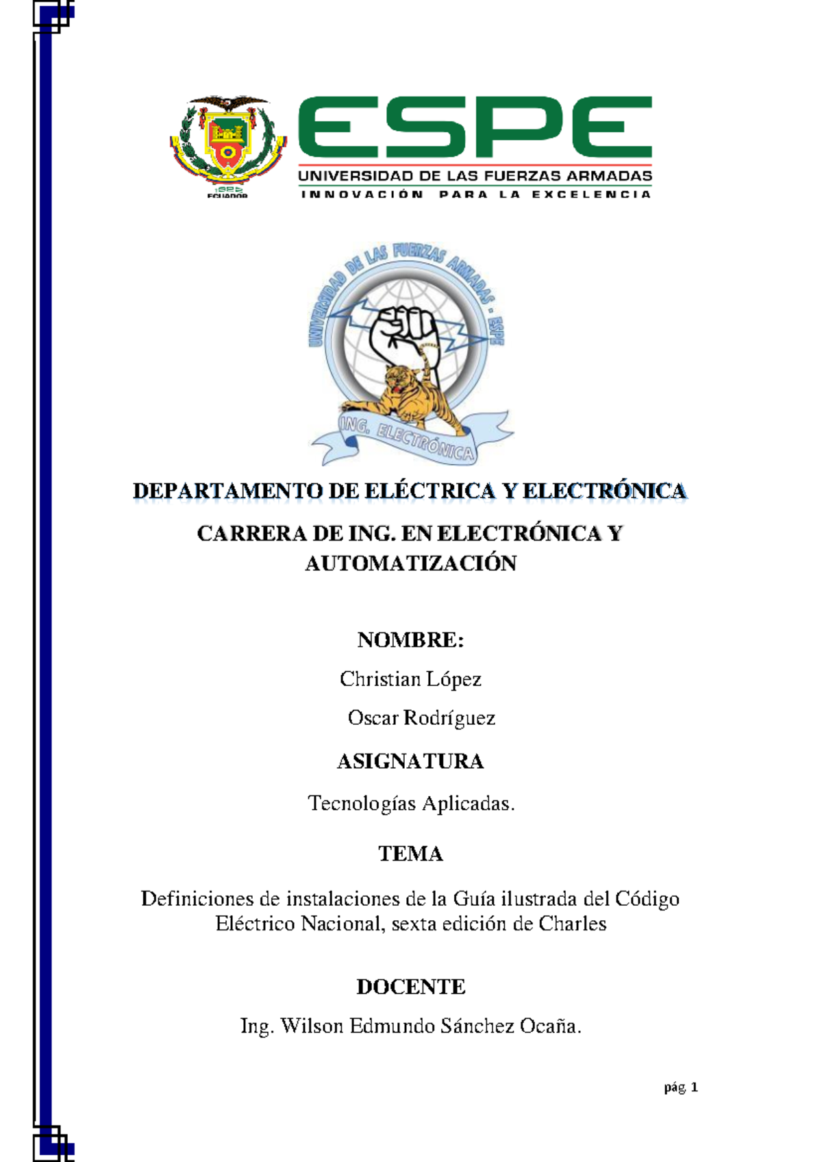 U2 Norma NEC Unit 2 Cristian Lopez-Oscar Rodriguez - DEPARTAMENTO DE ...