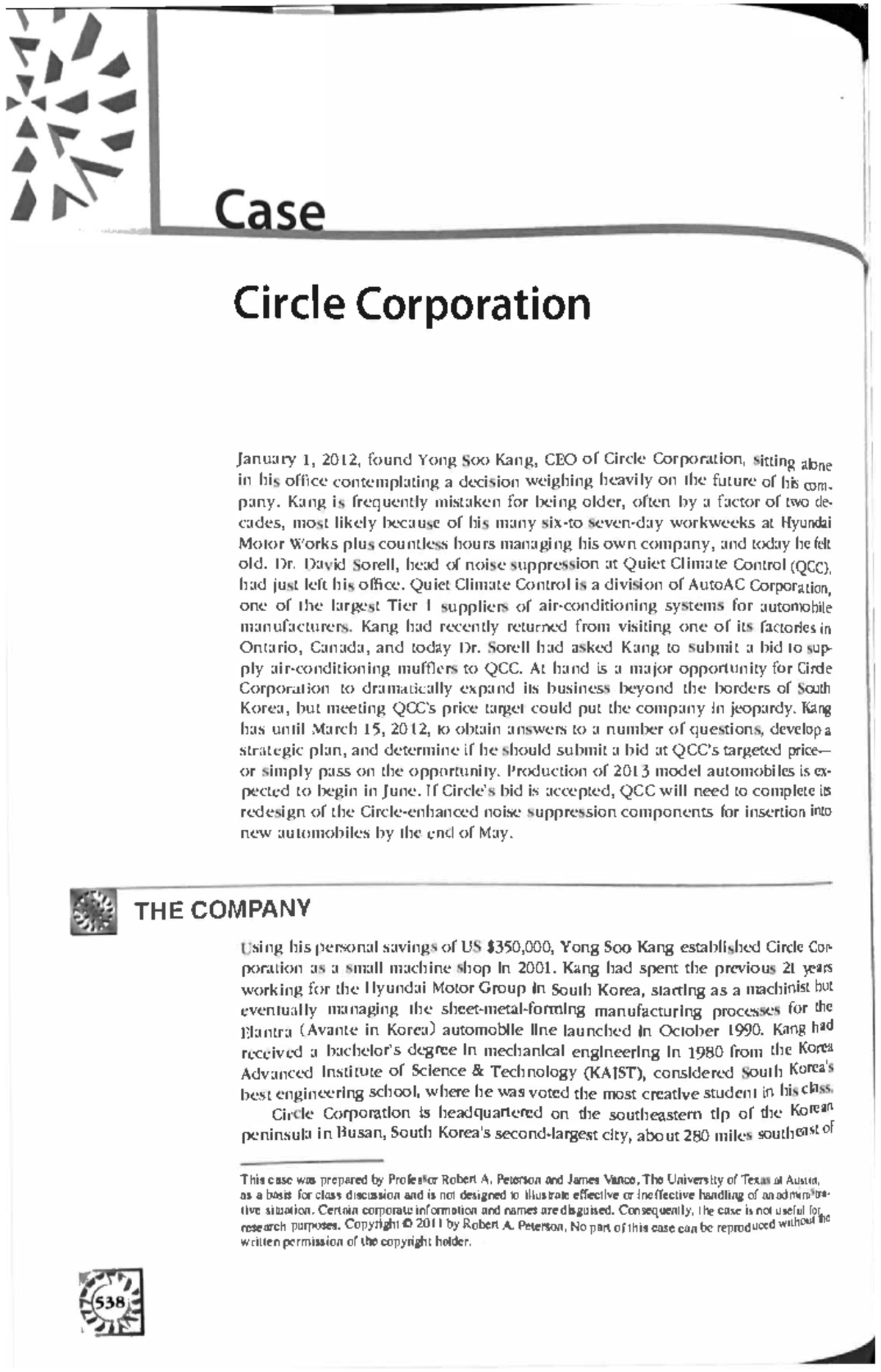 Circle Corporation - Kang i frequently mistaken for being older, often ...