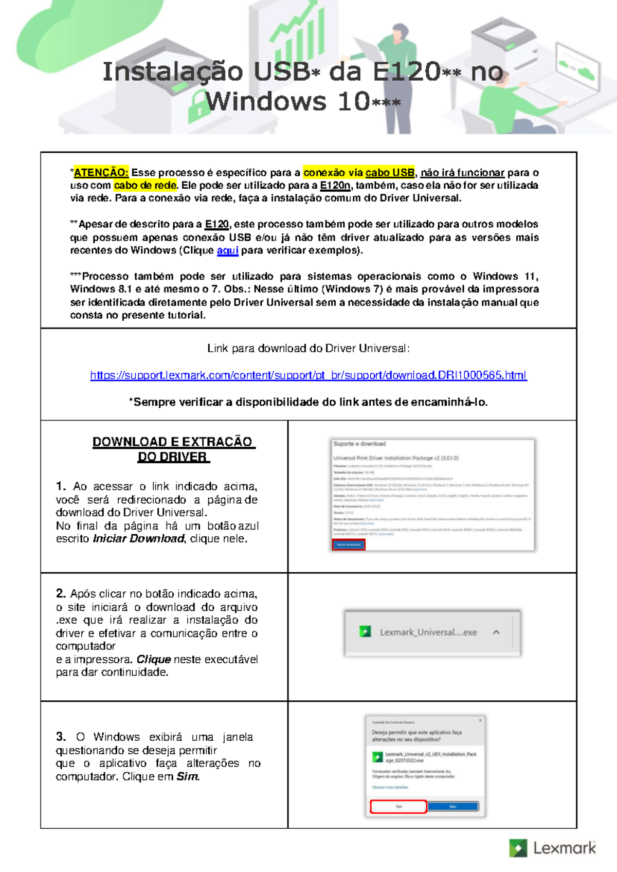 Instalação da E120 no Windows 10 part 2 - *ATENÇÃO: Esse processo é ...
