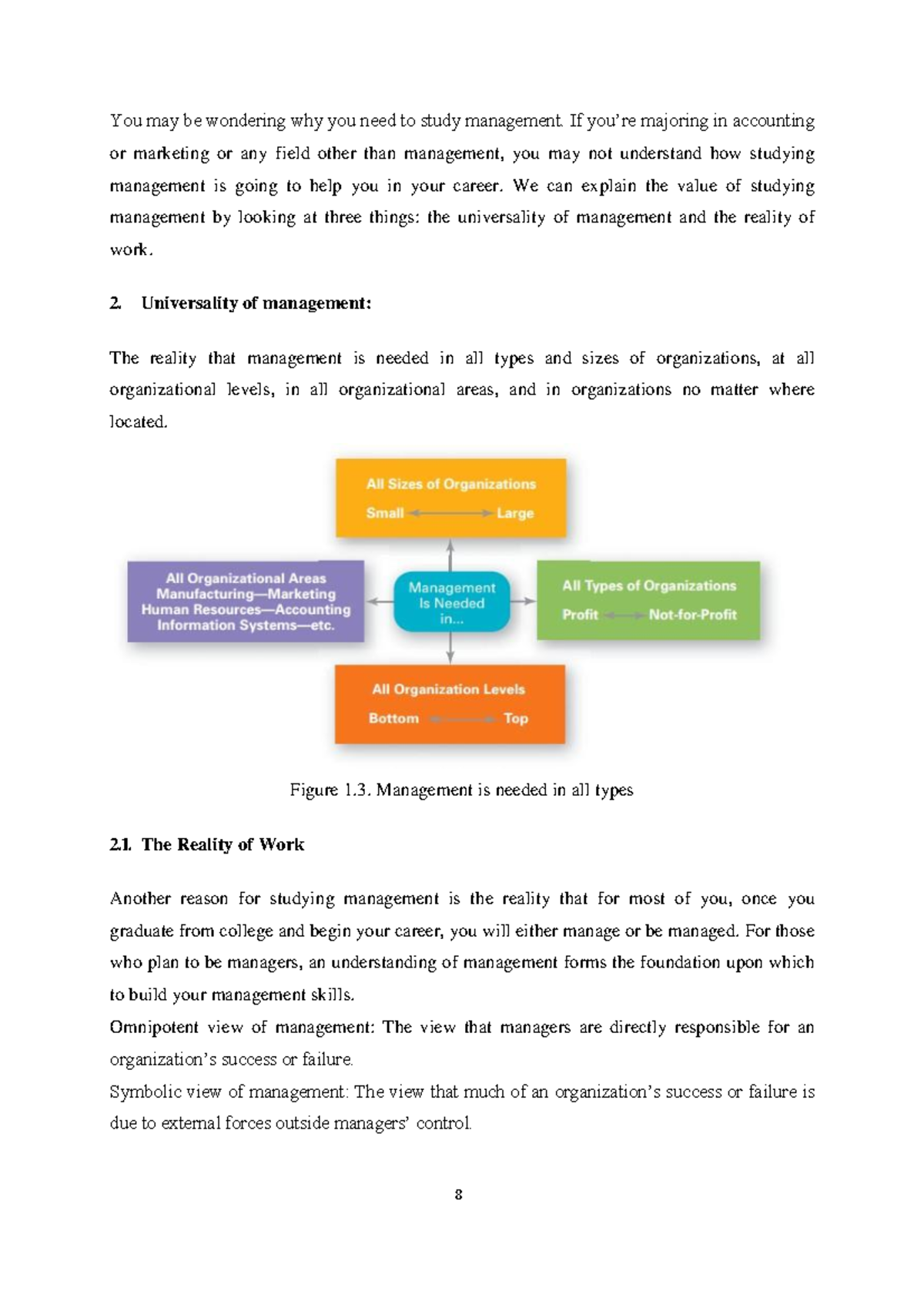 Business Management And Organization Booklet-9 - 8 You may be wondering ...