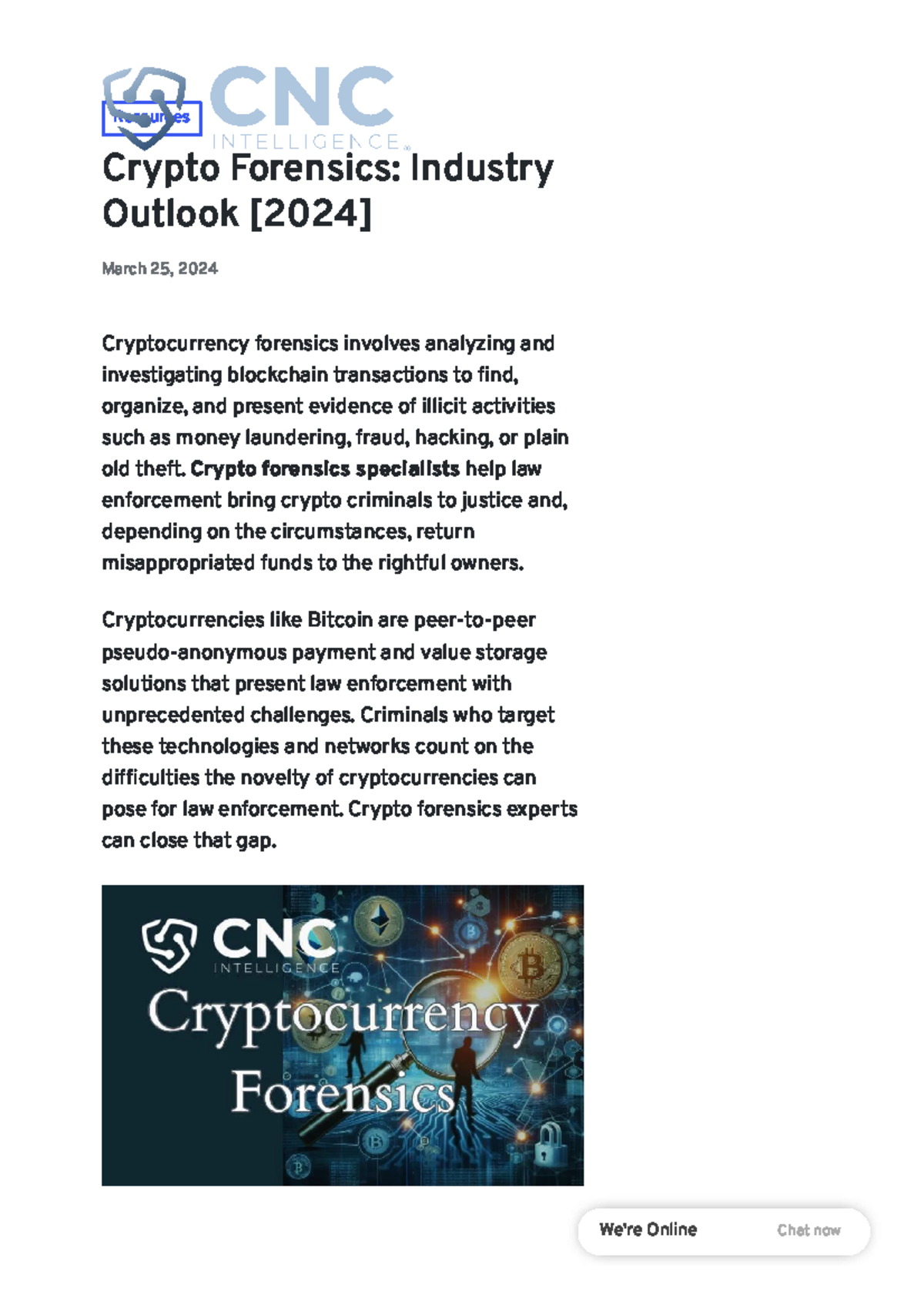 Crypto Forensics Industry Outlook [2024] - CNC Intelligence - Resources Crypto Forensics ...