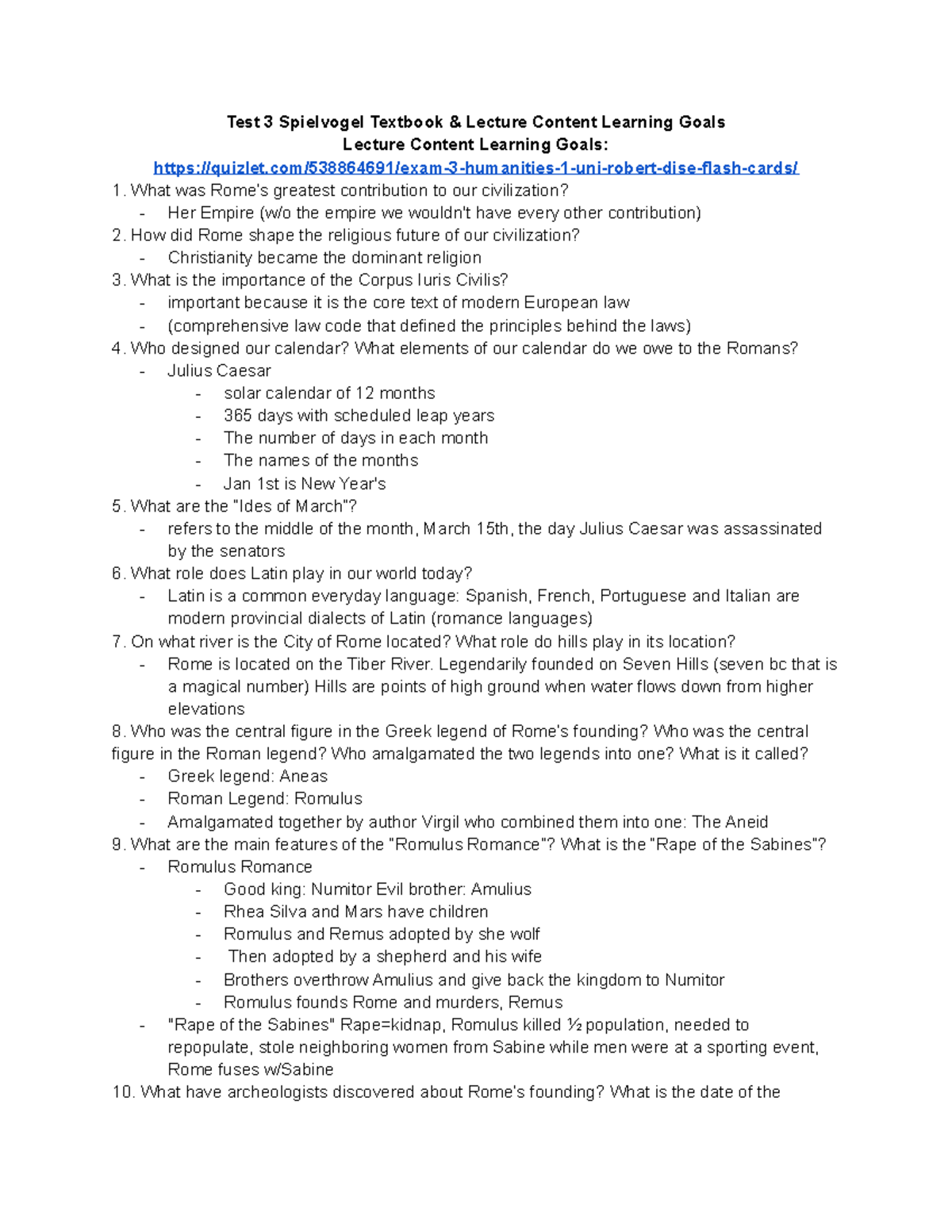 Humanities Unit 3 Study Guide - Test 3 Spielvogel Textbook & Lecture ...