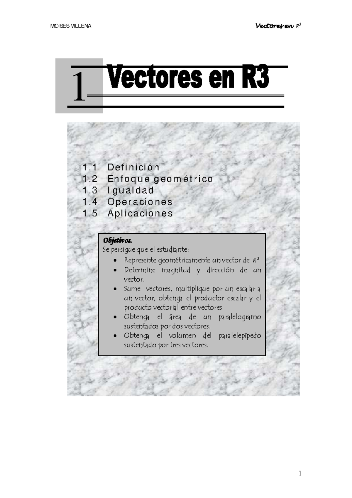 1 vectores en r3 - les puede ayudar - 1 ####### Objetivos. Se persigue ...