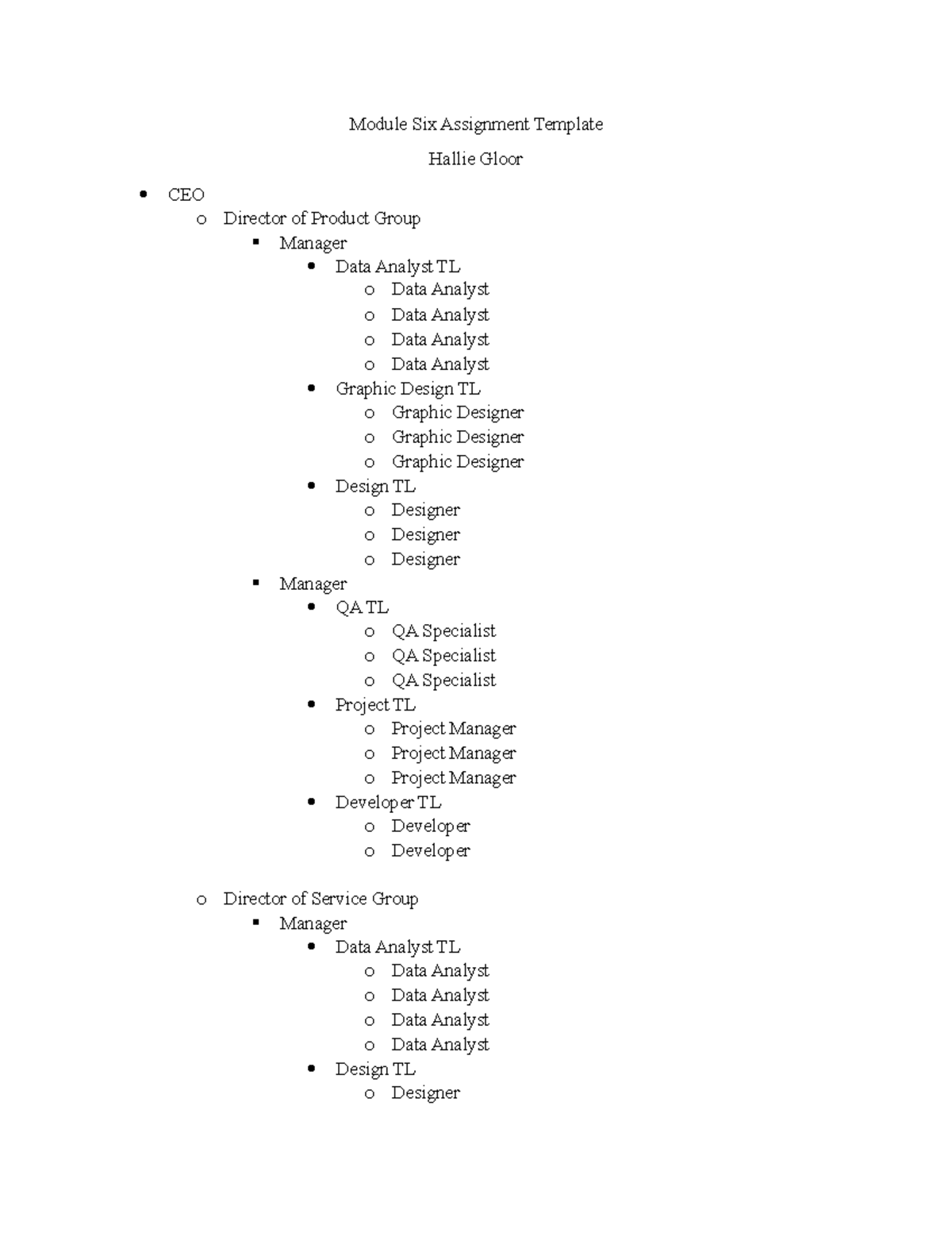 BUS210 Module Six Template Assignment (H - Module Six Assignment ...