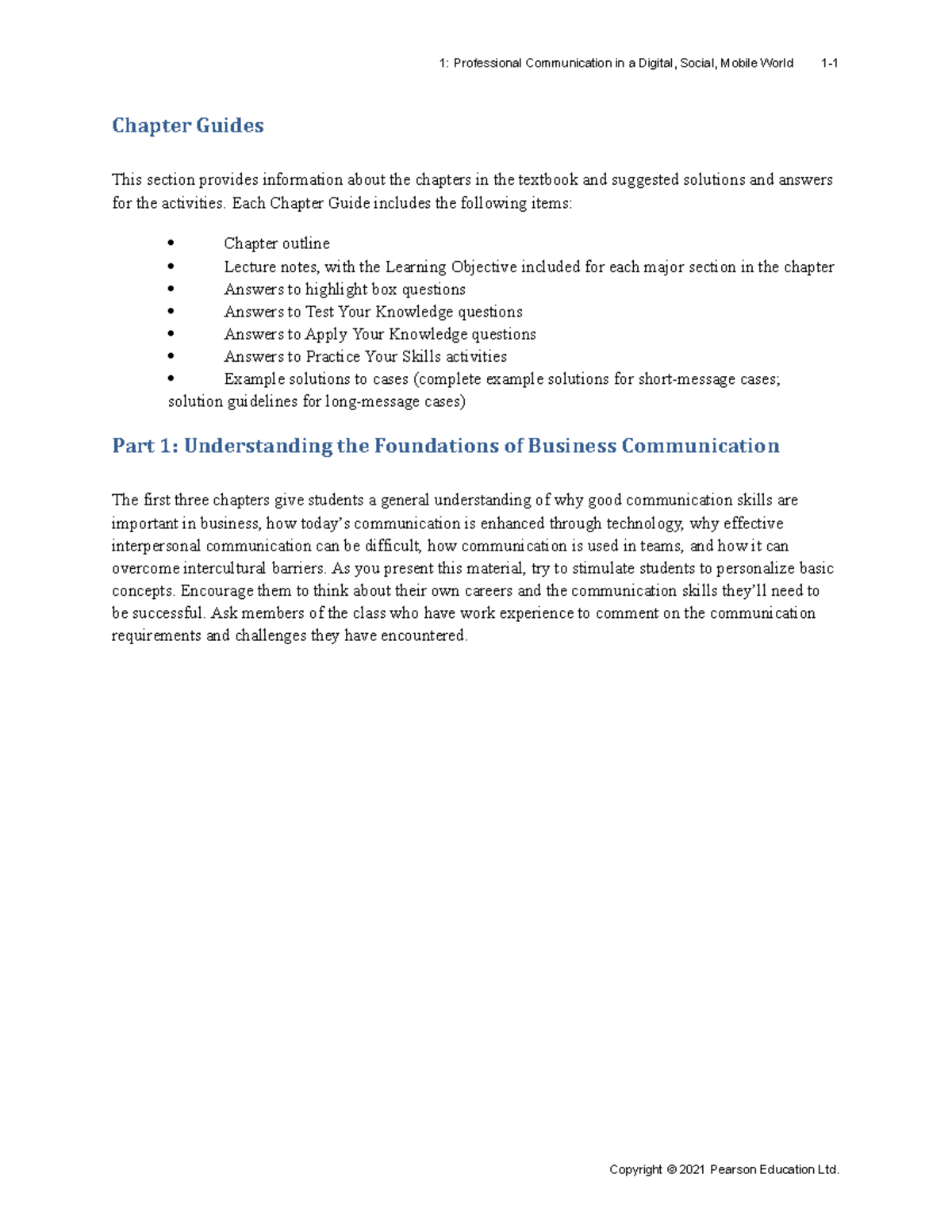 Notes ch01 - Chapter Guides This section provides information about the ...