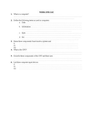 MIS Notes FOR KNEC - CHAPTER 1 INTRODUCTION TO MIS DEFINITION A ...