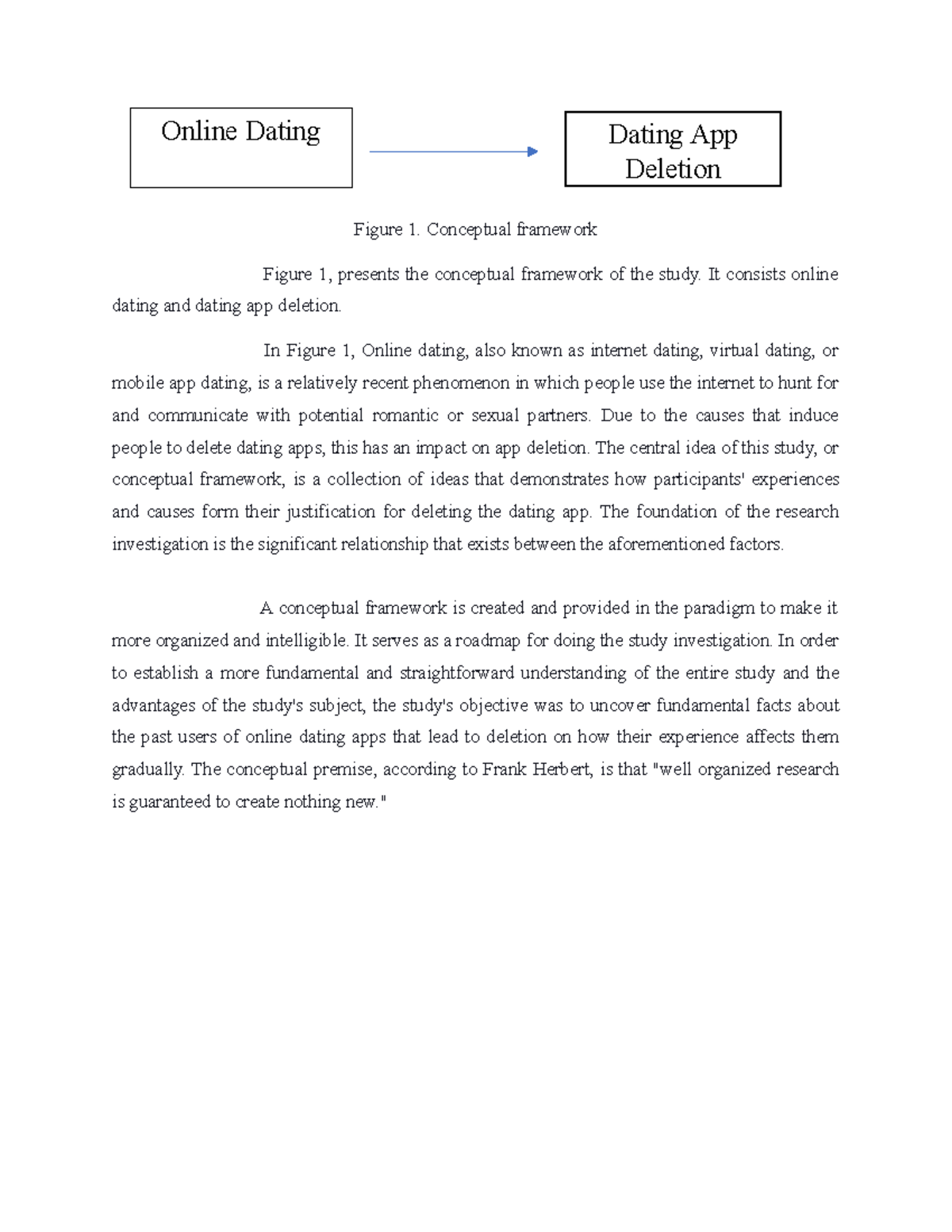 Conceptual Framework - Just an outline - Figure 1. Conceptual framework ...