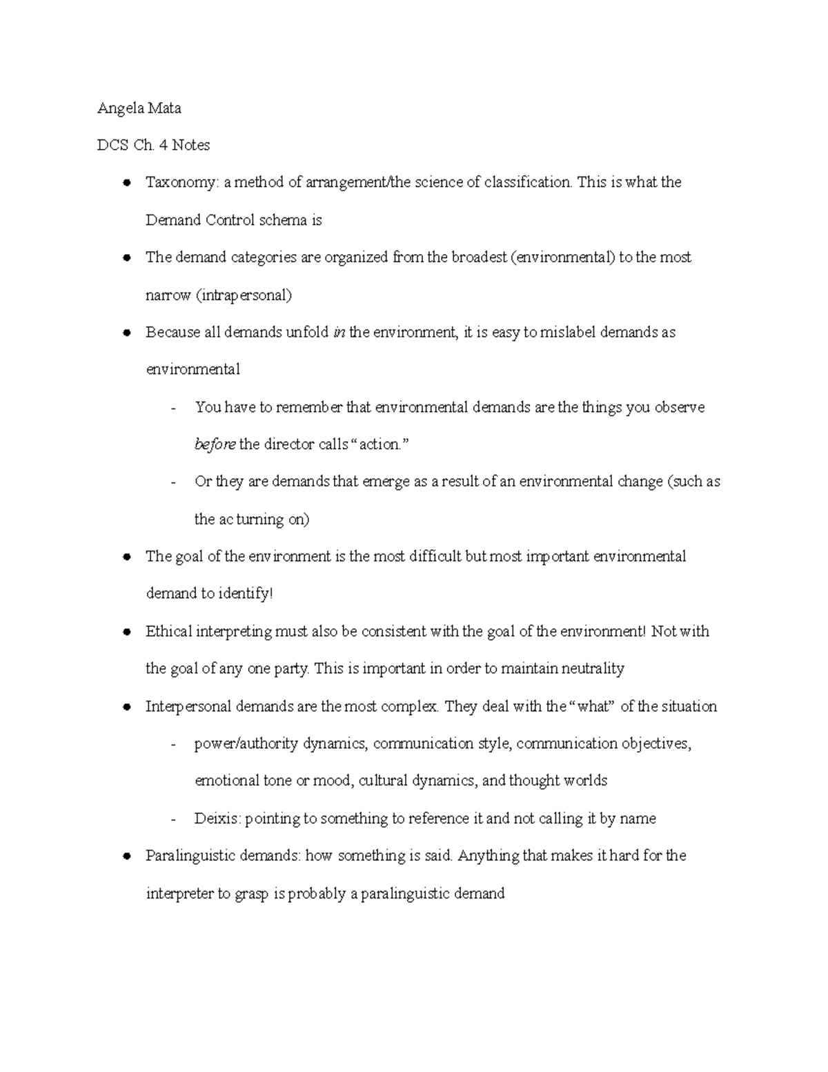 DCS Ch. 4 - These are my notes from Chapter 4 of the Demand Control ...