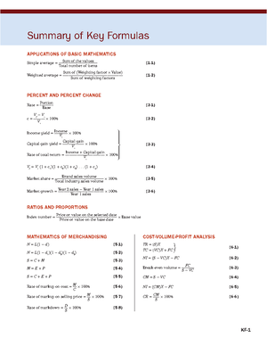 Formula Sheet - Midterm Exam - W2020 - MATH1180 - FORMULA SHEET Gross ...