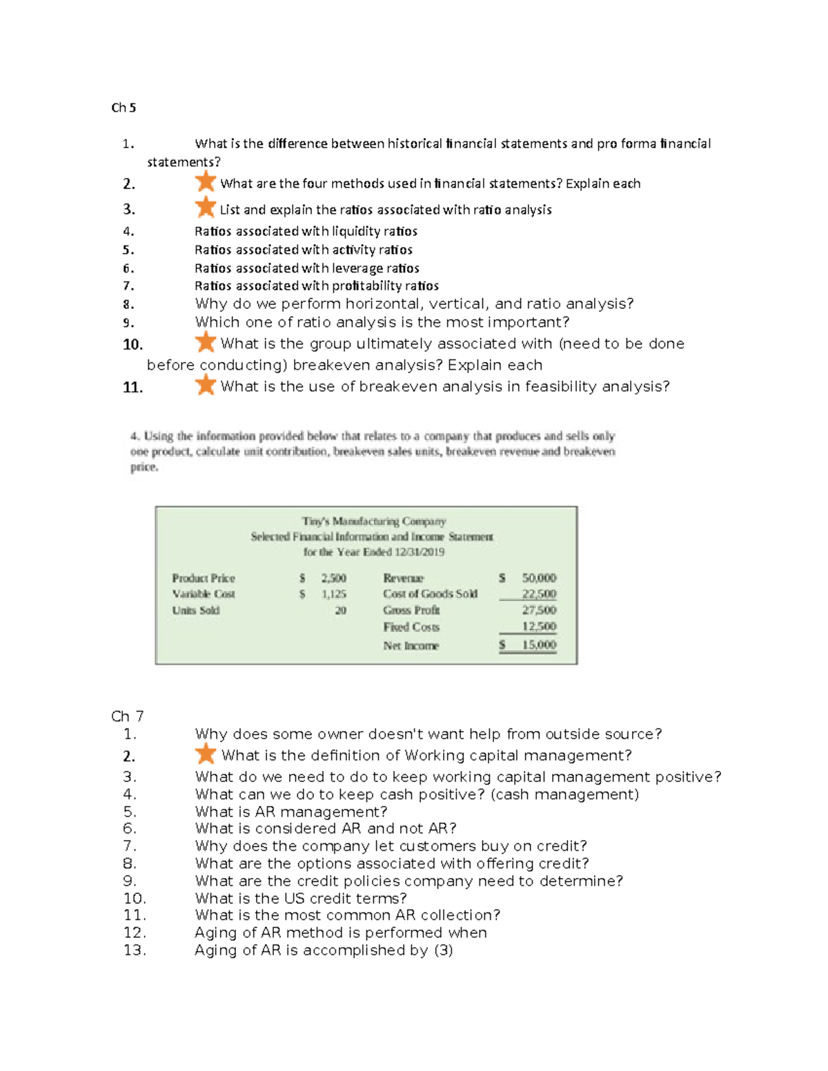Possible test question - Ch 5 What is the difference between historical ...