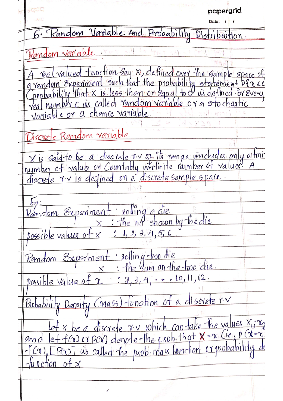 Stat part 1 - important topic - Bsc Mathematics - Studocu