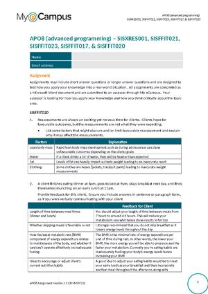 ANP01 - Case Study (FIT) - (SISFFIT040, SISFFIT047) Case Study v2 (2023 ...