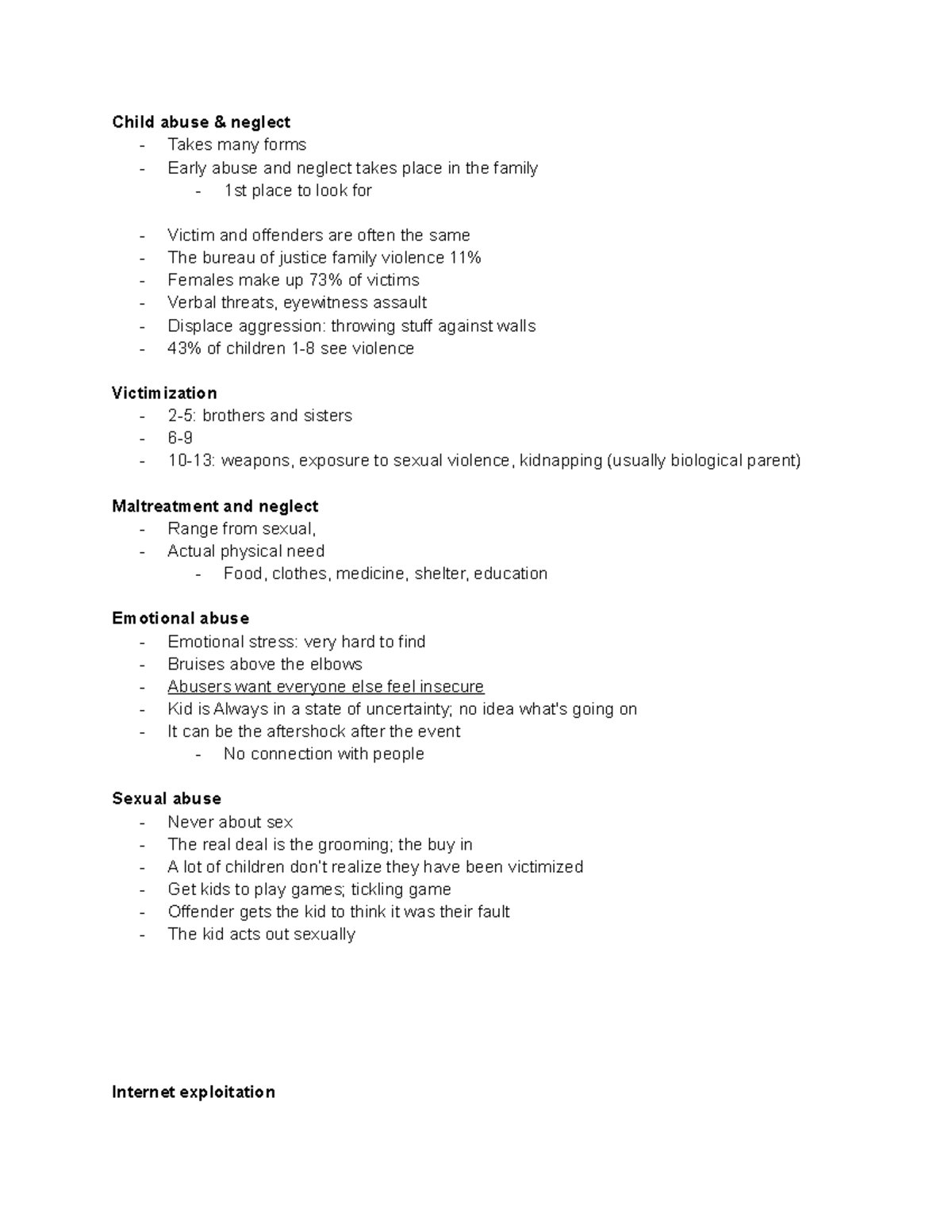 Chapter 5 childhood abuse and neglect - Child abuse & neglect - Takes ...