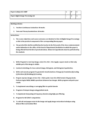 DIP - DIP notes - UNIT IV IMAGE COMPRESSION Lossless compression ...